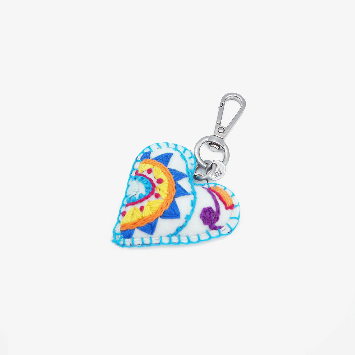 Colourful Heart Keyring – MADE51 - Shop